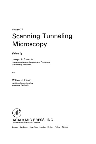 دانلود کتاب Scanning Tunneling Microscopy