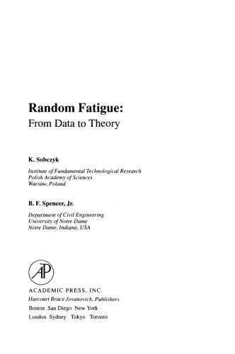 دانلود کتاب Random Fatigue. From Data to Theory