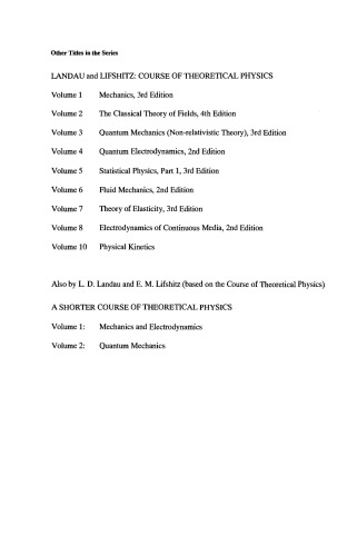 دانلود کتاب Statistical Physics. Theory of the Condensed State