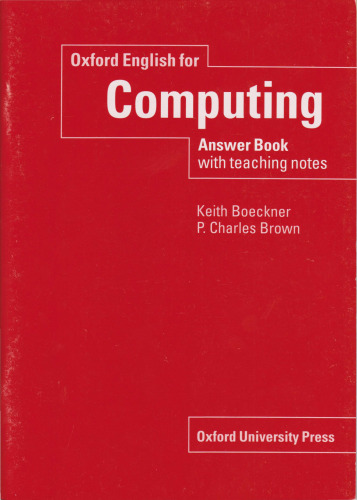 دانلود کتاب Oxford English for Computing: Answer Book