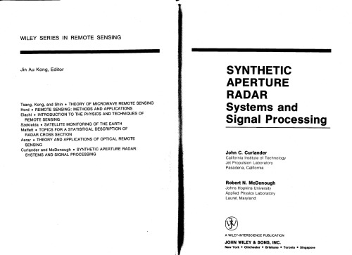 دانلود کتاب Synthetic Aperture Radar: Systems and Signal Processing