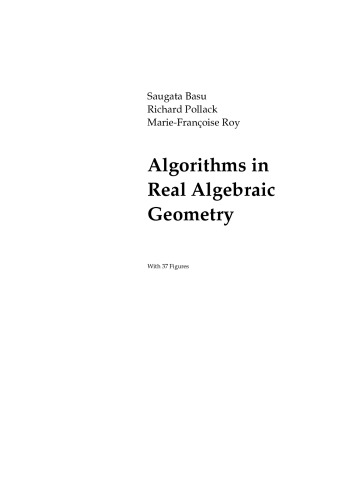 دانلود کتاب Algorithms in Real Algebraic Geometry [draft]