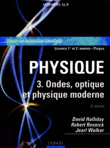 دانلود کتاب Physique : 3. ondes [cours et exercices corrigés]