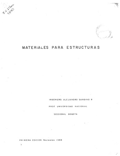 دانلود کتاب Materiales para Estructuras