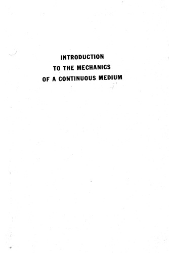 دانلود کتاب Introduction to the mechanics of continuous medium