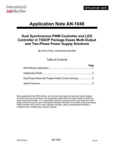 دانلود کتاب Dual Synchronous Pwm Controller And Ldo Controller In Tssop Package Eases Multi