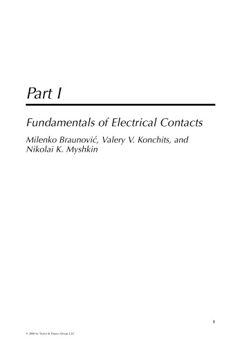 دانلود کتاب Electrical Contacts: Fundamentals, Applications and Technology