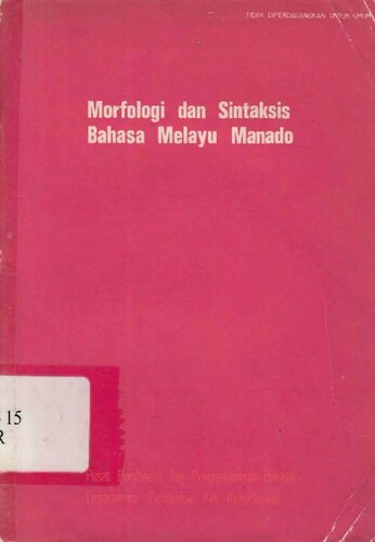 دانلود کتاب Morfologi dan Sintaksis Bahasa Melayu Manado