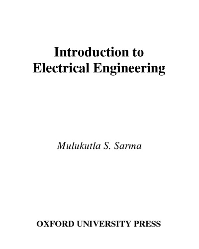 دانلود کتاب Introduction to Electrical Engineering