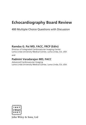 دانلود کتاب Echocardiography Board Review: 400 Multiple Choice ...