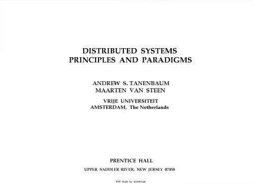 دانلود کتاب Distributed Systems Principles And Paradigms