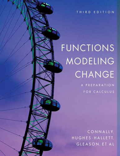 دانلود کتاب Functions Modeling Change: A Preparation for Calculus, Third Edition