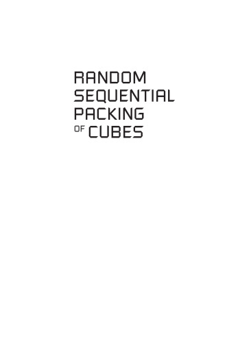 دانلود کتاب Random Sequential Packing of Cubes