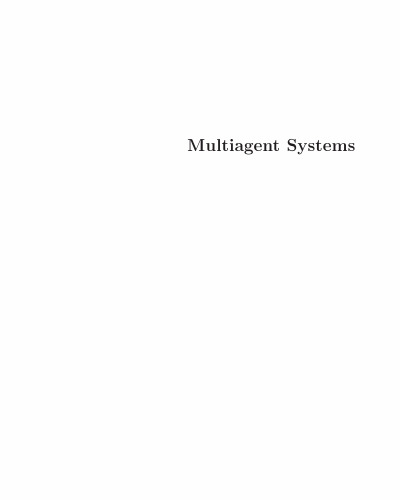 دانلود کتاب Multiagent Systems: A Modern Approach to Distributed Artificial Intelligence