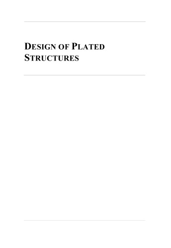 دانلود کتاب Design of Plated Structures: Eurocode 3: Design of Steel ...
